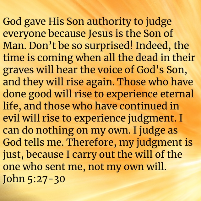 Jesus Christ is Judge – The Lord is my God